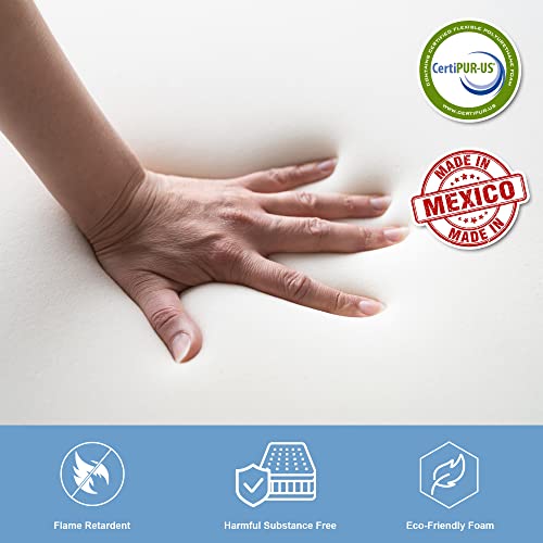 Natsukage 10 Inch Twin Mattress Hybrid Mattress Cooling Gel Infused Memory Foam and Pocket Innerspring Mattress Bed in a Box CertiPUR-US Certified