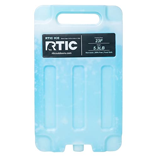 RTIC Refreezable Reusable Cooler Ice Packs Cold Ice Chest Pack Long-Lasting with Break-Resistant Design, for Food and Drink, Perfect for Travel and Storage, Small (2 Pack)