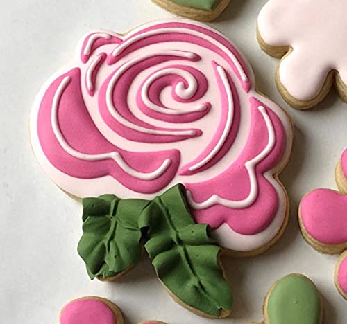 Ann Clark Cookie Cutters 5-Piece Summer Flowers Cookie Cutter Set with Recipe Booklet, Rose, Sunflower, Tulip, Flower Bouquet