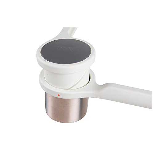 Joseph Joseph Helix Potato Ricer Masher Ergonomic Twist-Action Hand Manual Stainless Steel For Mashed Potato, White