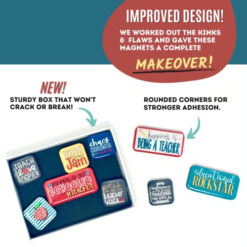 Cute Magnet Gift Sets for Teachers Women - Refrigerator Magnets - Great gifts for Teacher, Teaching Assistant, Aide for Teacher Appreciation Week, Birthday Present