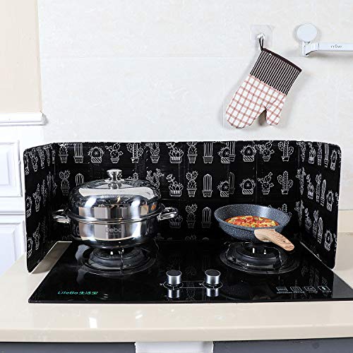 2 Pieces Anti Splatter Guard Oil Splatter Screen Board Aluminum Foil Oil Block Oil Barrier for Kitchen Restaurant Use