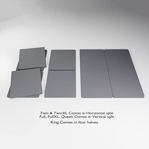 Mayton, 1.5" Split Fully Assembled Bunkie Board for Mattress/Bed Support, King(Fold), Gray