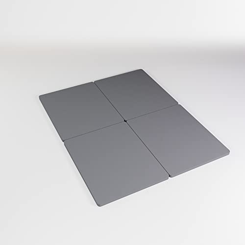 Mayton, 1.5" Split Fully Assembled Bunkie Board for Mattress/Bed Support, King(Fold), Gray
