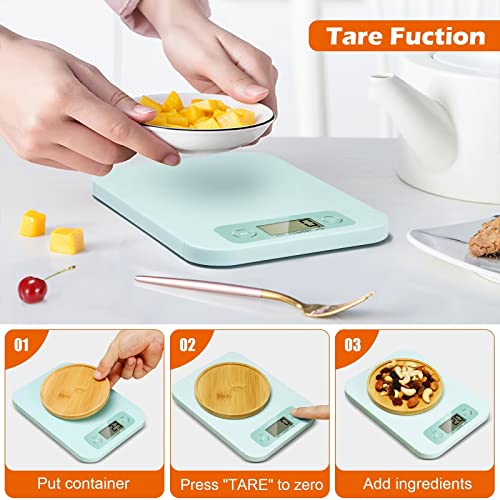 Smart Food Scale - Kitchen Scales Digital Weight Grams and Ounces with Nutritional Analysis APP, Food Calorie Scale for Weight Loss, Keto, Macro, Meal Prep
