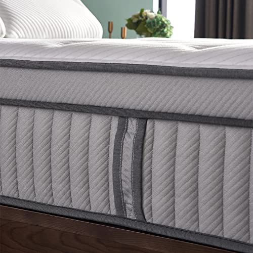 Twin Size Mattress, Lechepus 14 Inch Hybrid Memory Foam Mattresses with Individual Pocket Spring, Plush Breathable Comfortable Mattress for Cool Sleep & Pressure Relief Certified