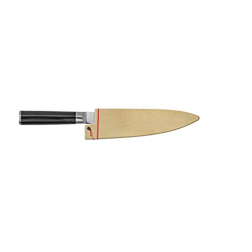 Shun Cutlery Sora Chef's Knife 8β & Saya Sheath, Universal Fit for Chef and Santoku Knives, 7-8 Inch, Beech Wood,