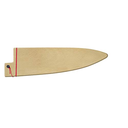 Shun Cutlery Sora Chef's Knife 8β & Saya Sheath, Universal Fit for Chef and Santoku Knives, 7-8 Inch, Beech Wood,