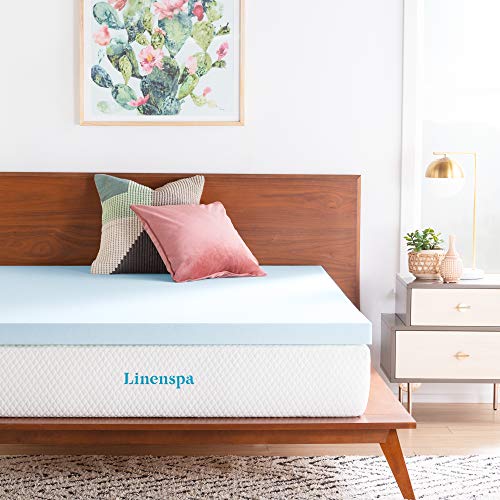 3 Inch Memory Foam Mattress Topper, Gel Infused Queen Mattress Topper, CertiPUR-US Certified
