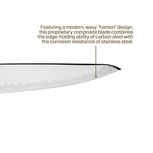 Shun Cutlery Sora Chef's Knife 8β & Saya Sheath, Universal Fit for Chef and Santoku Knives, 7-8 Inch, Beech Wood,