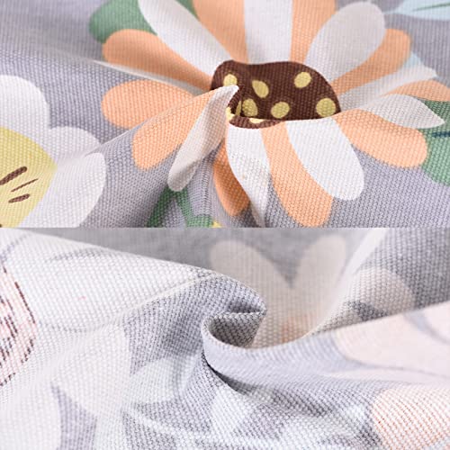 ARBINSON 2 Pack Floral Apron for Women with Pockets, Adjustable Cotton Chef Aprons for Kitchen, Cooking, BBQ & Grill (Green/Leaves)