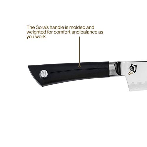 Shun Cutlery Sora Chef's Knife 8β & Saya Sheath, Universal Fit for Chef and Santoku Knives, 7-8 Inch, Beech Wood,