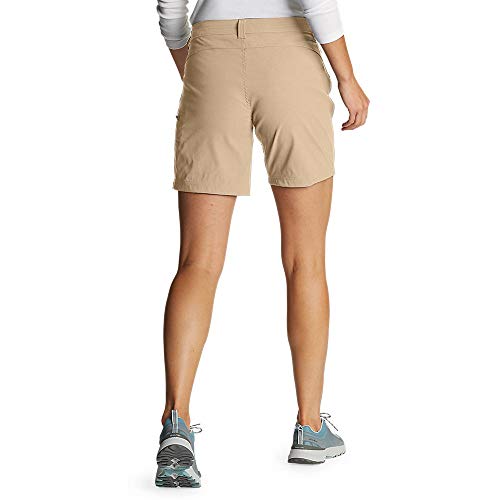Eddie Bauer Women's Rainier Shorts, Light Khaki, 12, Hiking Shorts