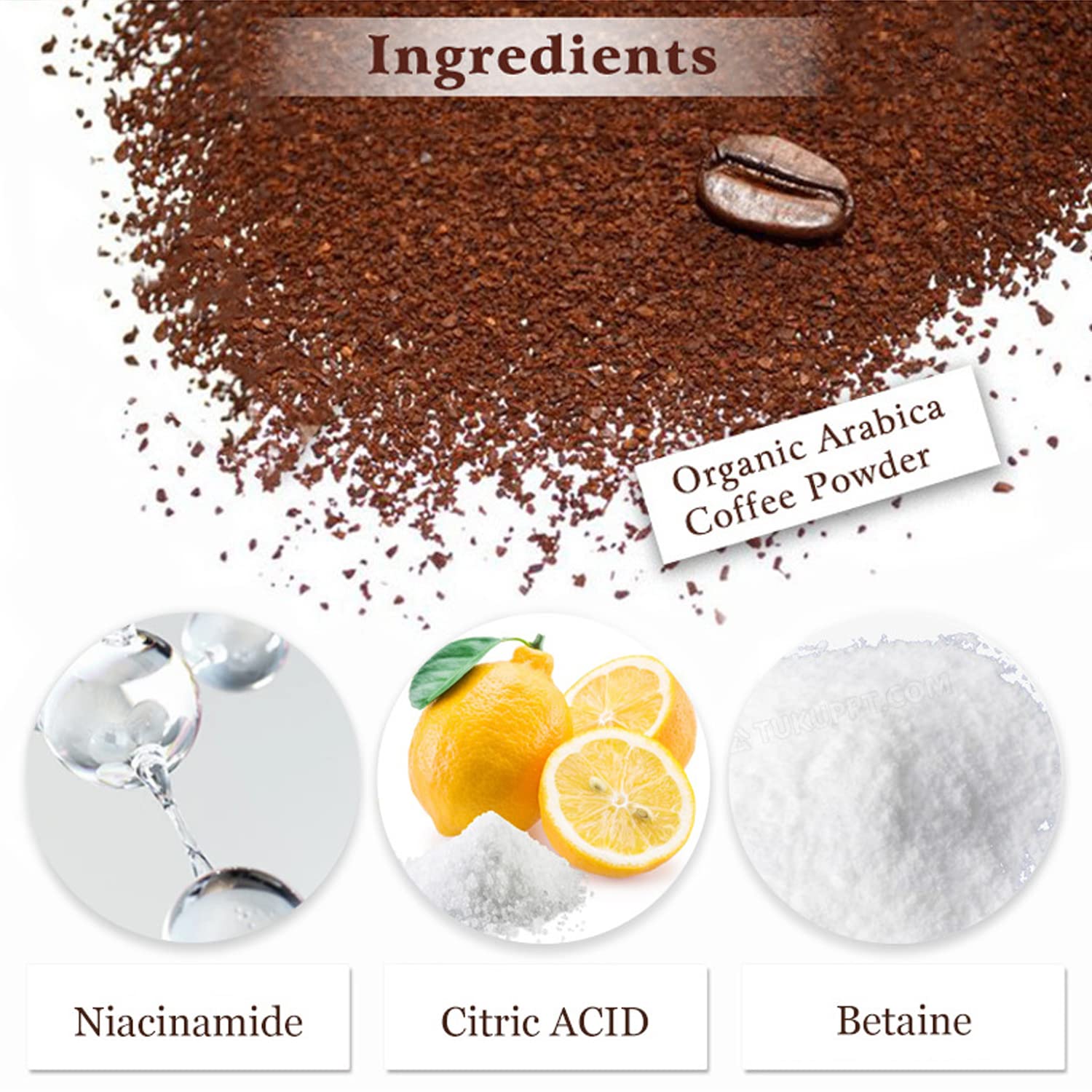 DISAAR BEAUTY Arabica Coffee Body Scrub Remove Dirt Aging Cuticles Reduce Cellulite Refine Pores Nourish Moisturize Skin 200ml/6.76fl.oz