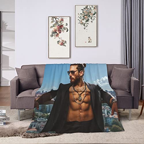 Blanket Can Yaman Super Soft and Comfortable Fleece Blankets Throw Blanket Picnic Blankets Camping Blanket Beach Blanket for Decoration Bedroom Living Room Yoga