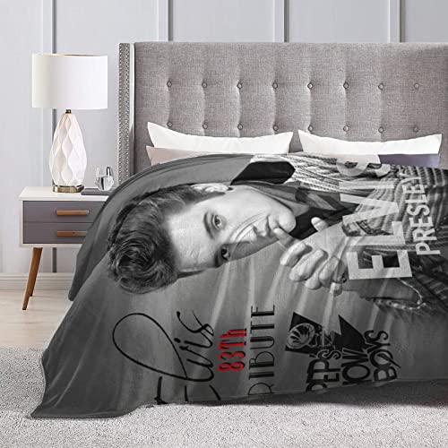 ExBuy Fleece Throw Blankets, Super Soft Flannel Cozy Blankets for Adults, Washable Lightweight Fuzzy Blanket for Couch Sofa Bed Office, Throw Size Warm Plush Blankets for All Season, 50'x40'