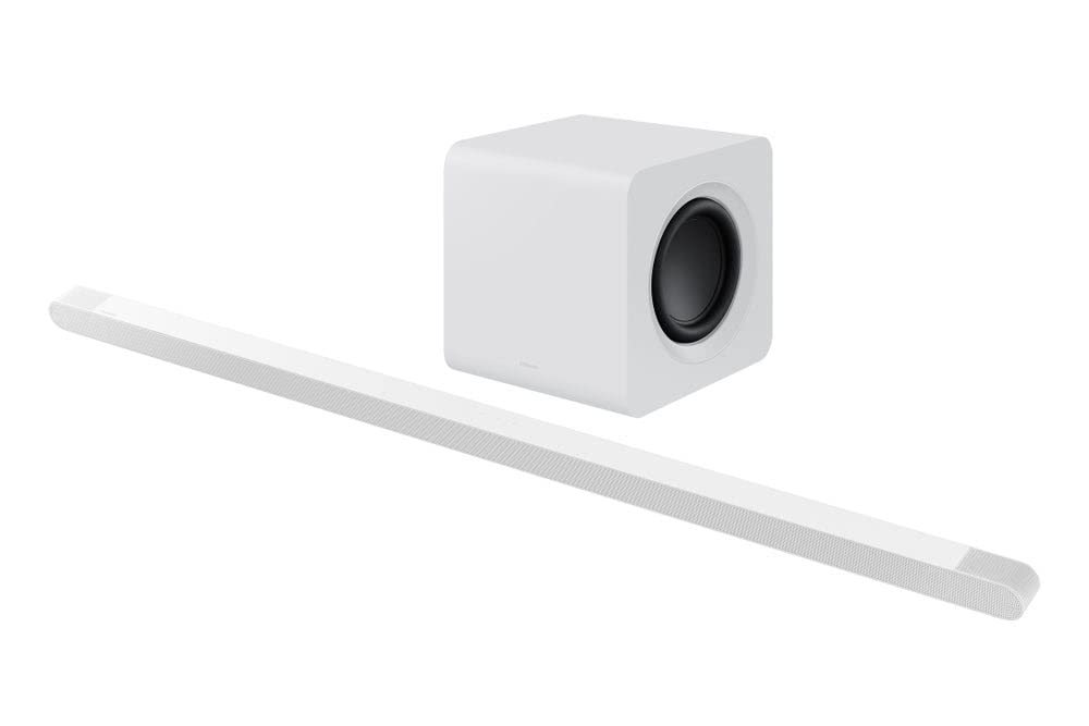 SAMSUNG HW-S801B Ultra Slim Soundbar with Surround Sound Expansion with an Additional 1 Year Coverage by Epic Protect (2022) White