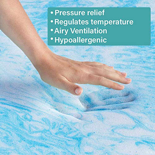 Foamma 7β x 30β x 80β Camper/RV Travel Gel Memory Foam Bunk Mattress, Orgainic Cotton Cover, Made in USA, Comfortable, Travel Trailer, CertiPUR-US Certified
