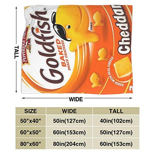 Wabaodan Goldfish Ultra-Soft Micro Fleece Blanket 50" X40