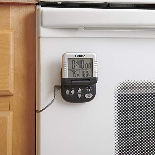 Polder Classic Combination Digital In-Oven Programmable Meat Thermometer and Timer
