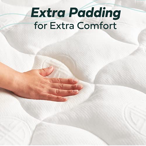 Mandarin Home Collection Ultra Soft Rayon Derived from Bamboo Plush Mattress Topper - Premium Mattress Pad - King