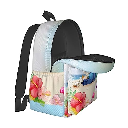 ISUNIET Travel Backpack, Notebook Laptop Bags For Men Women Weekend Outings Trip Book Bag Travel Hiking Camping Work Cartoon Cute Black 39