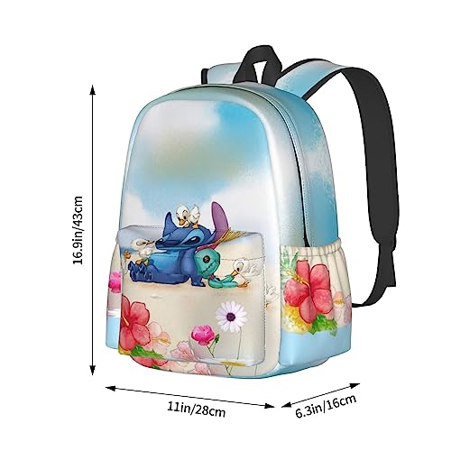 ISUNIET Travel Backpack, Notebook Laptop Bags For Men Women Weekend Outings Trip Book Bag Travel Hiking Camping Work Cartoon Cute Black 39