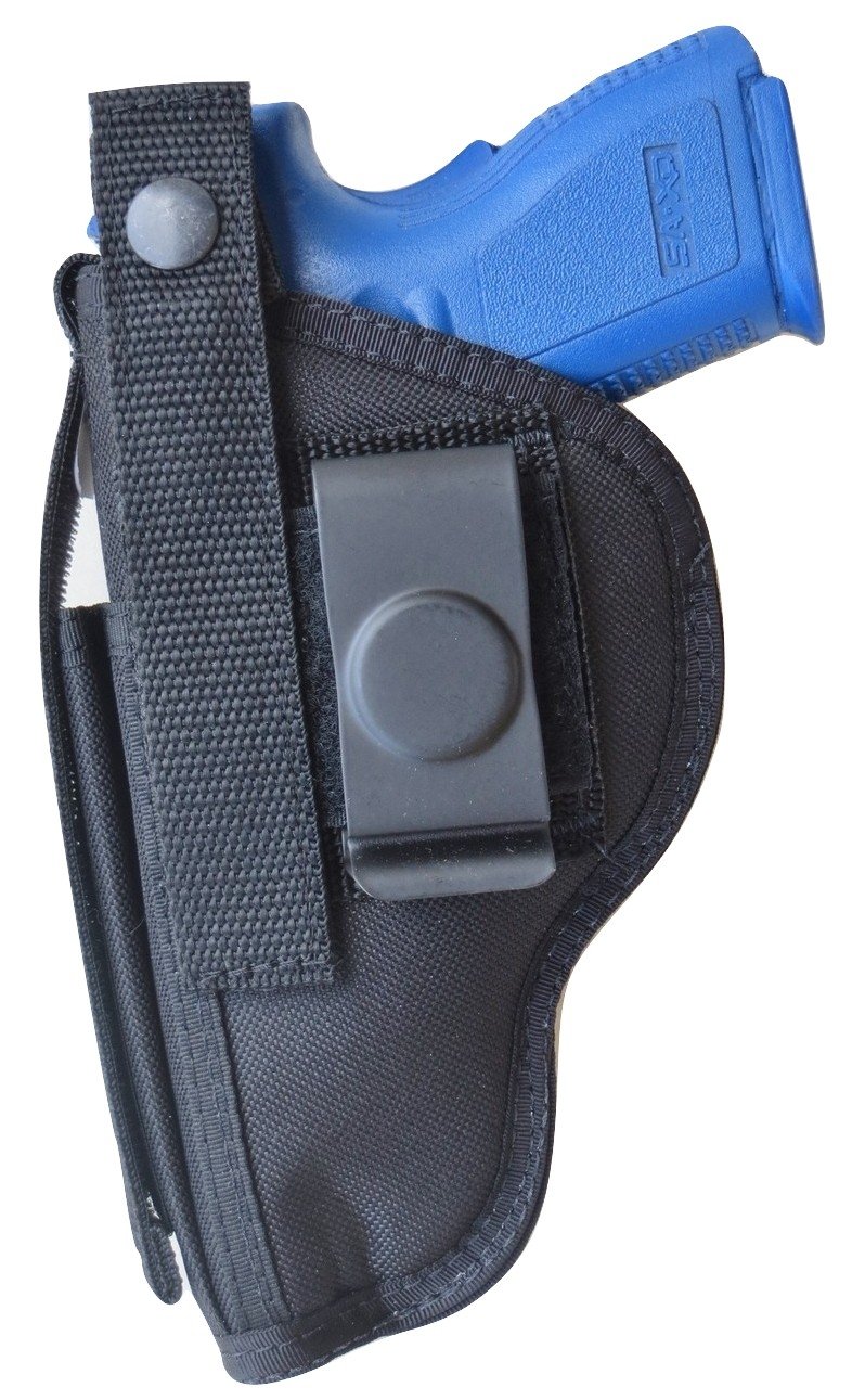 Federal Holsterworks Holster for Hellcat Pro with 3.6 inches Barrel and Front Mounted Extra Mag Pouch, BLACK