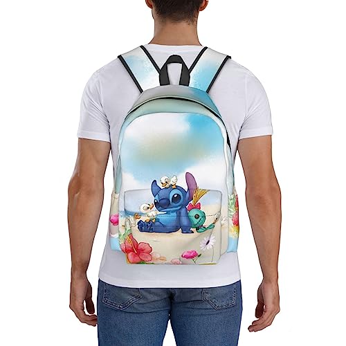 ISUNIET Travel Backpack, Notebook Laptop Bags For Men Women Weekend Outings Trip Book Bag Travel Hiking Camping Work Cartoon Cute Black 39