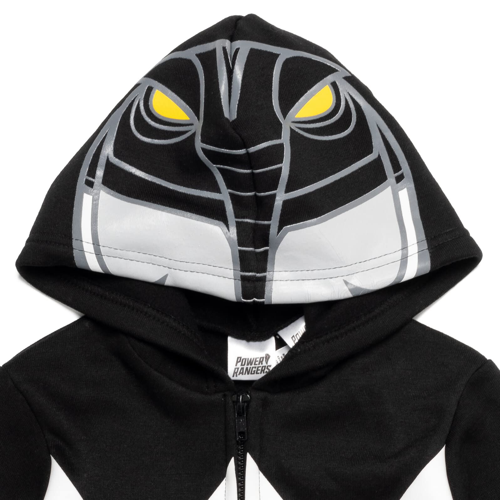 Power Rangers Black Ranger Toddler Boys Fleece Zip Up Hoodie 5T