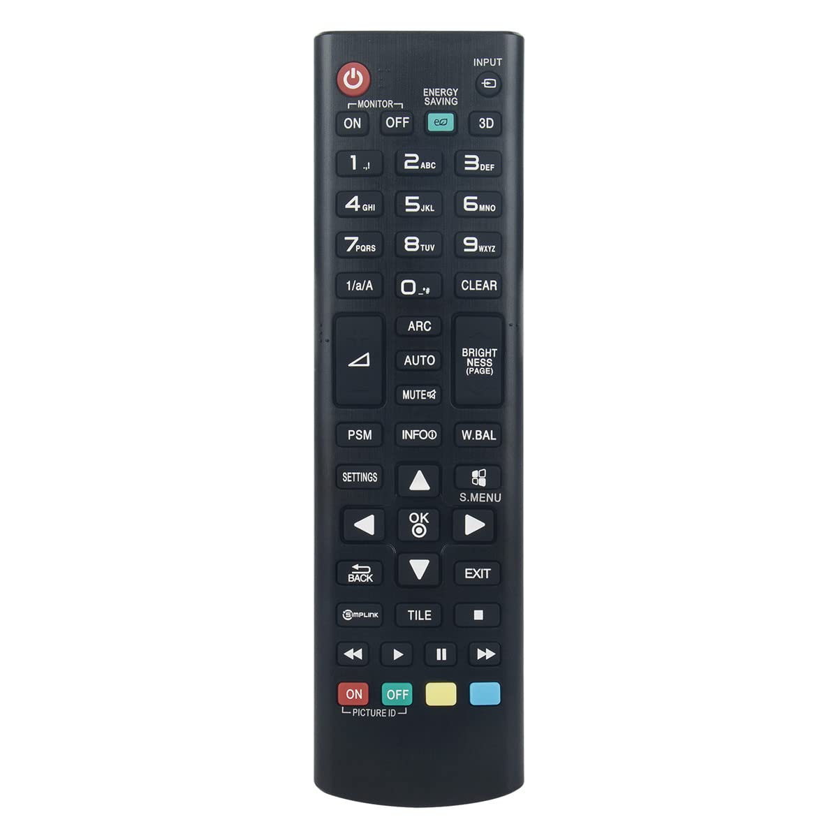 PERFASCIN AKB73715642 Replace Remote Control Fit for LG Monitor Signage 32LS33A 42LS33A 47LS33A 55LS33A 42WL30MS 47WL30MS 60WL30MSD