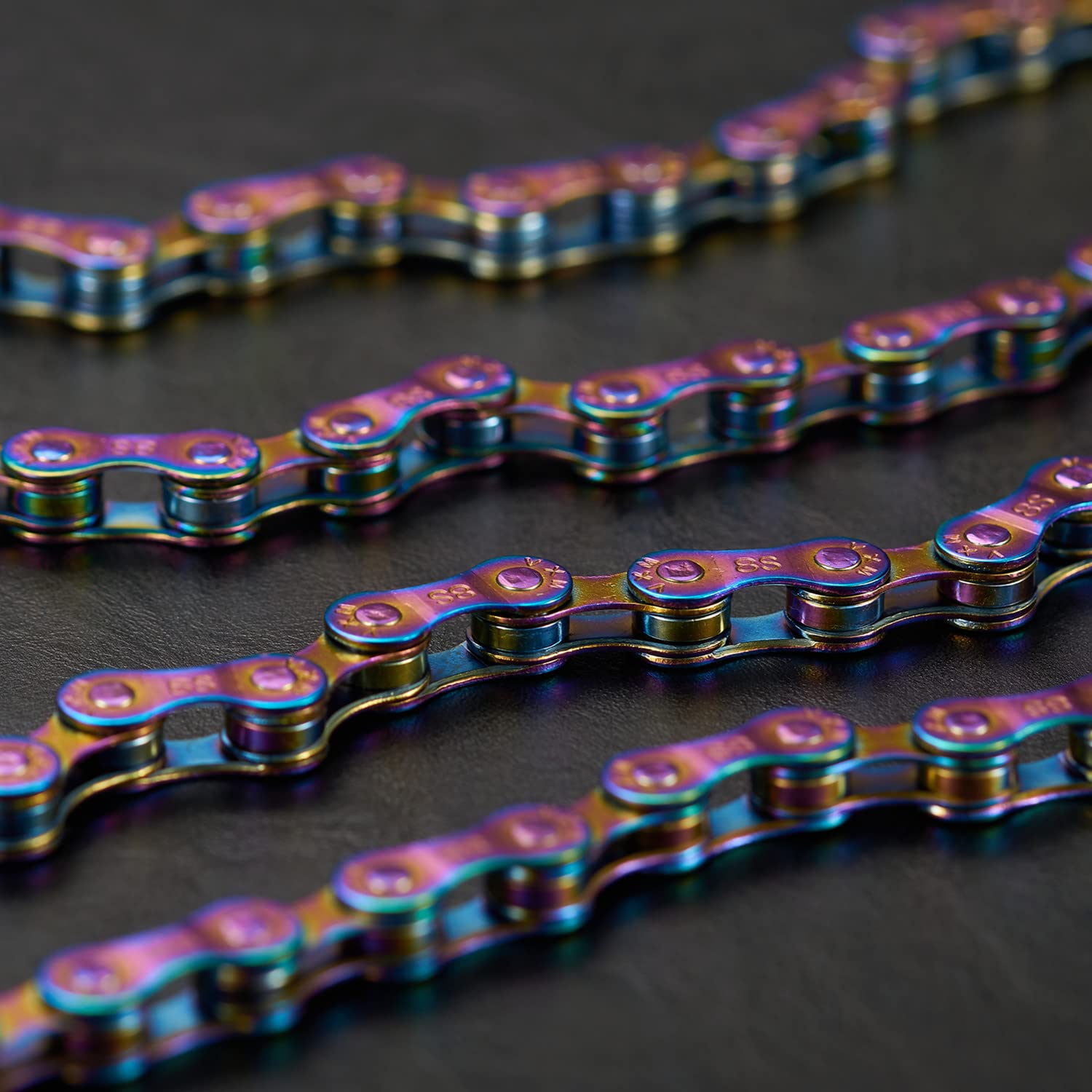 YBEKI Bike Chain 6/7/8/9/10/11 Speed Bicycle Chain 1/2 x 11/128 Inch 116 Links (6/7/8 Speed, Multicolour, 1)