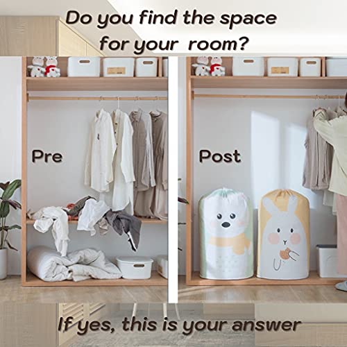 Wealthy888 Multifunction Large PEVA Blanket Storage and Organizer Bags, Folding with strap, Water and Dust Proof, Also Suitable for Comforters, Bedding, Pillow, Doll, Children Toy and Books (32.7β x 18.5β) (Green)