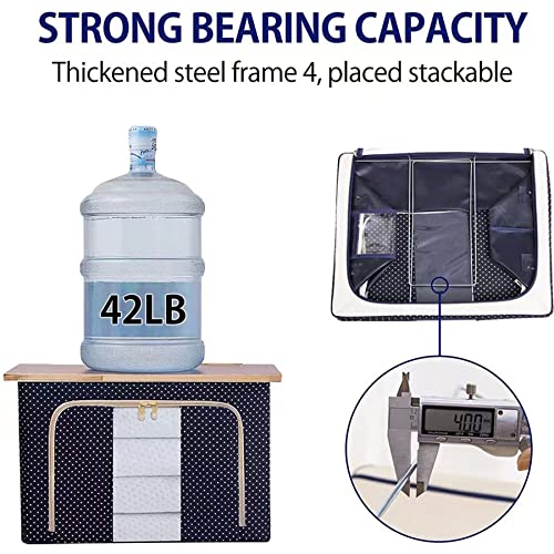 KUMGEBH 72L Large Storage Bags Organizer Container, Clear Window Organizer Box Can Store Clothes Storage Bins