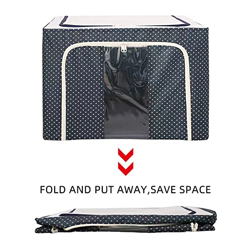 KUMGEBH 72L Large Storage Bags Organizer Container, Clear Window Organizer Box Can Store Clothes Storage Bins