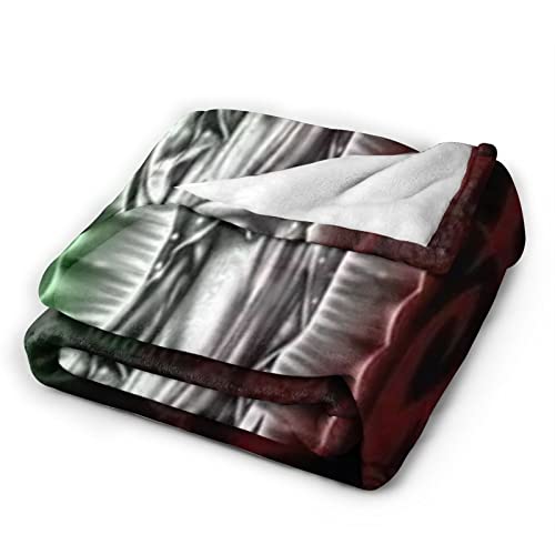 Our Lady Virgin Mary Guadalupe Mexican Flannel Fleece Throw Blankets Super Soft Cozy Warm Plush Bedding for Adults Kids Lightweight Blankets for Couch,Sofa,Bed Halloween decor-80 x60