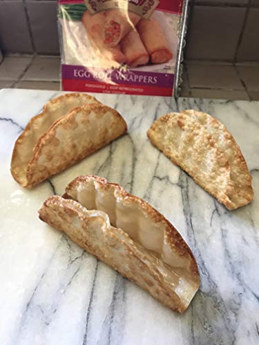 Mi Taco Stand - Make Perfect Flat-Bottom Taco Shells for Baking, Frying or Air Frying - Using REAL Corn or Flour Tortillas even Egg Roll Wrappers