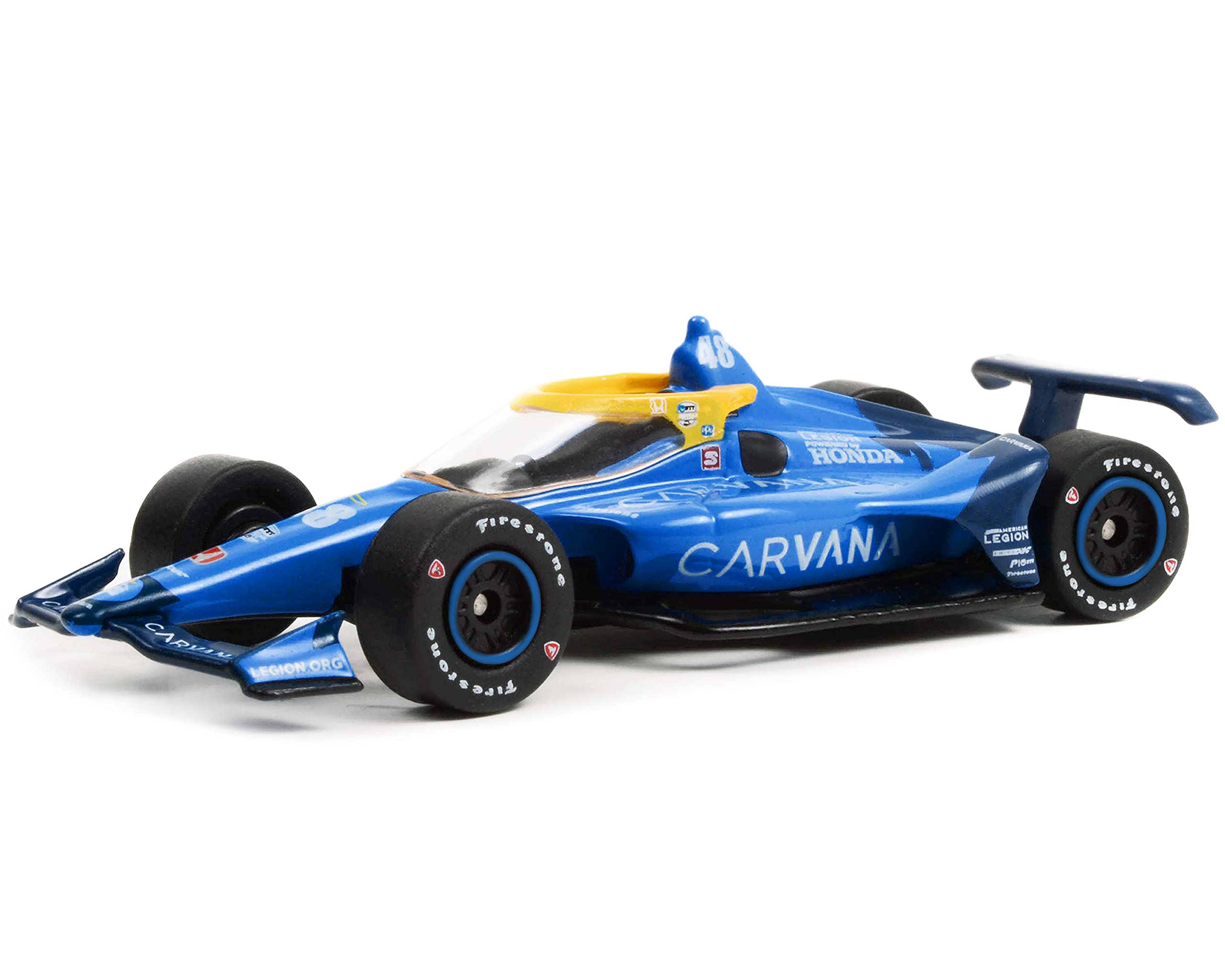 INDYCAR Dallara #48 Jimmie Johnson Chip Ganassi Racing (Road Course Configuration) NTT IndyCar Series (2022) 1/64 Diecast Model by Greenlight 11525, Blue