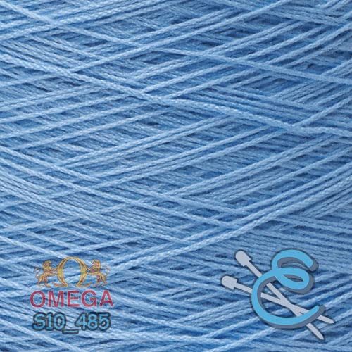 SUPERFINA NO.10 [240grs] - Omega | 100% Mercerized Cotton Yarn Ideal for Fine Crochet - Color: 27 - Blue 485