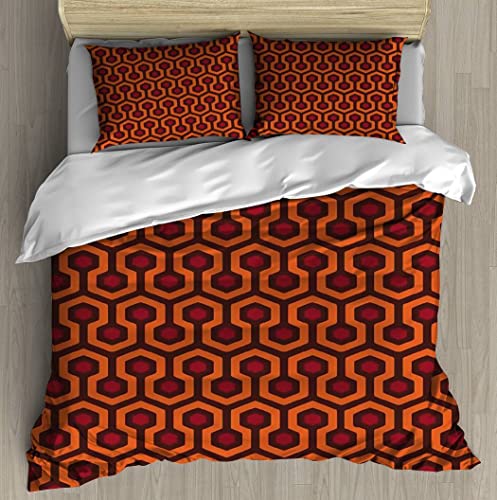 SNRBED Overlook Hotel Carpet (The Shining) - DuvetĀ CoverĀ SetĀ Ā ComforterĀ CoverĀ PillowcaseĀ BedĀ SetĀ UniqueĀ PrintedĀ FloralĀ PatternĀ DesignĀ DuvetĀ CoversĀ BlanketĀ CoverĀ Ā Queen/FullĀ Size