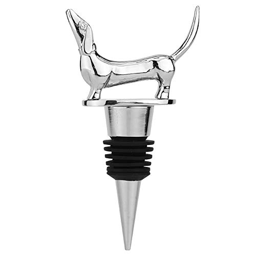 LYWUU Dachshund Dog Shape Wine Bottle Stopper Champagne Cava Prosecco Sparkling Beverage Funny Gifts