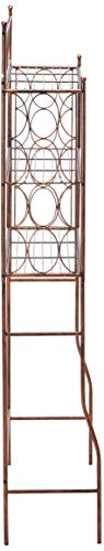 Kings Brand Furniture Over The Over The Toilet Shelf, Brushed Copper