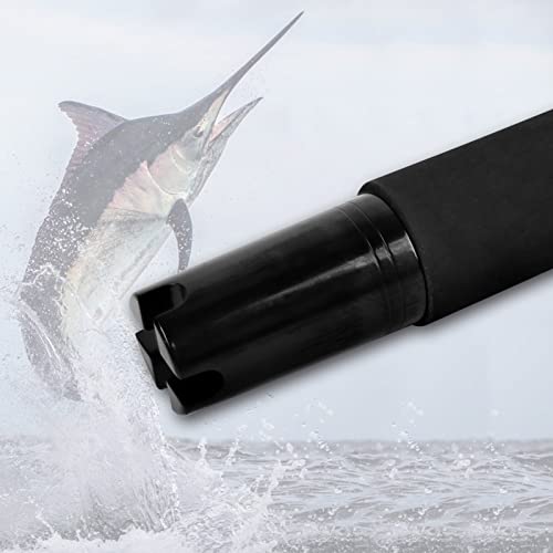 Fiblink Trolling Rod Saltwater Deep Dropper Big Game Rod Conventional Boat Roller Rod Carbon Fishing Pole (1 Piece - 6' - 80-120lbs)