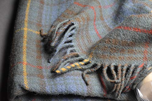 Prince of Scots Highland Tartan Tweed 100% Pure New Wool Fluffy Throw ~ Antique Hunting Stewart ~