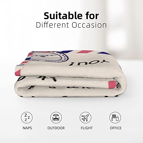 TUDSFV Gifts for Mom Blanket, Mother's Day Soft & Warm & Comfortable, I Love You Mom Blanket, for mom, Flannel Material Throw Blanket 50 x 60 Inch