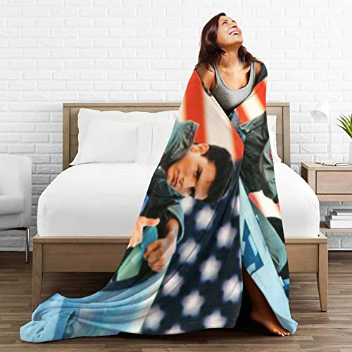 Comfortable Ultra-Soft Micro Fleece Blanket,Tom Cruise Fleece Blankets for Sofa Bed Travel 80"X60"