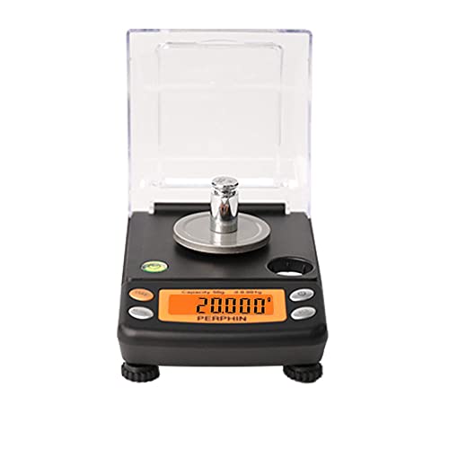Milligram Scale 50g by 0.001g, Mg Scale USB, Digital Powder Scale, Large LCD Display, Mg Scale for Powders, 6 Weighing Units, Precision Milligram Scale for Reloading Capsule Supplement Medicine