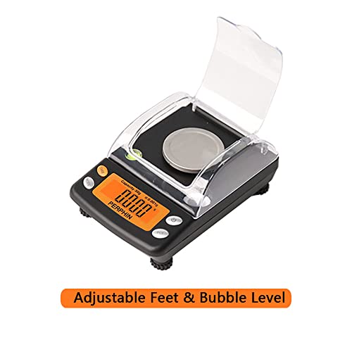 Milligram Scale 50g by 0.001g, Mg Scale USB, Digital Powder Scale, Large LCD Display, Mg Scale for Powders, 6 Weighing Units, Precision Milligram Scale for Reloading Capsule Supplement Medicine