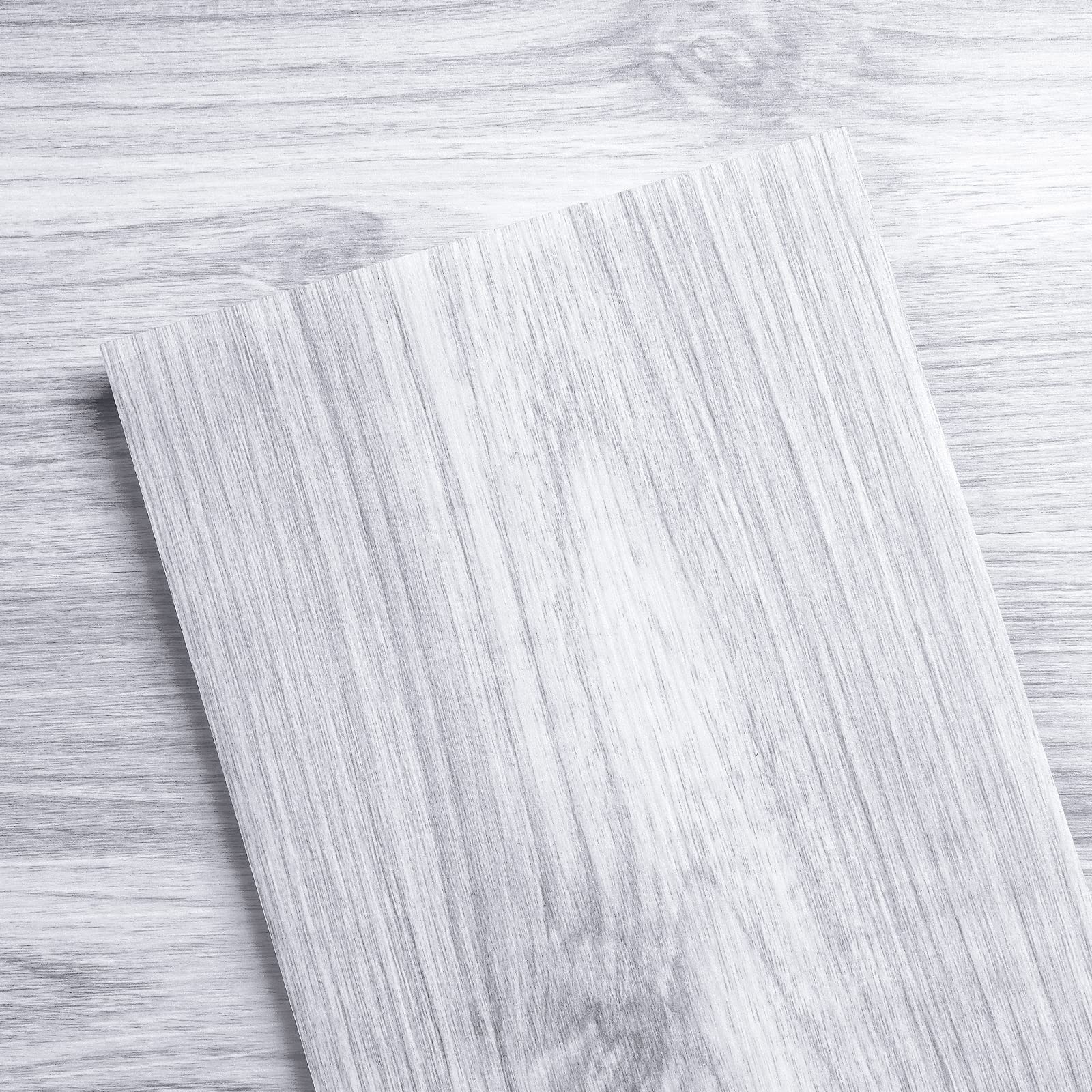 LaCheery Peel and Stick Floor Tile White Wood 6"x36" Waterproof Vinyl Plank Flooring Tiles Peel and Stick for Bedroom Bathroom Kitchen Stick On Floor Tile Self Adhesive Floor Tiles Removable 4 Tiles