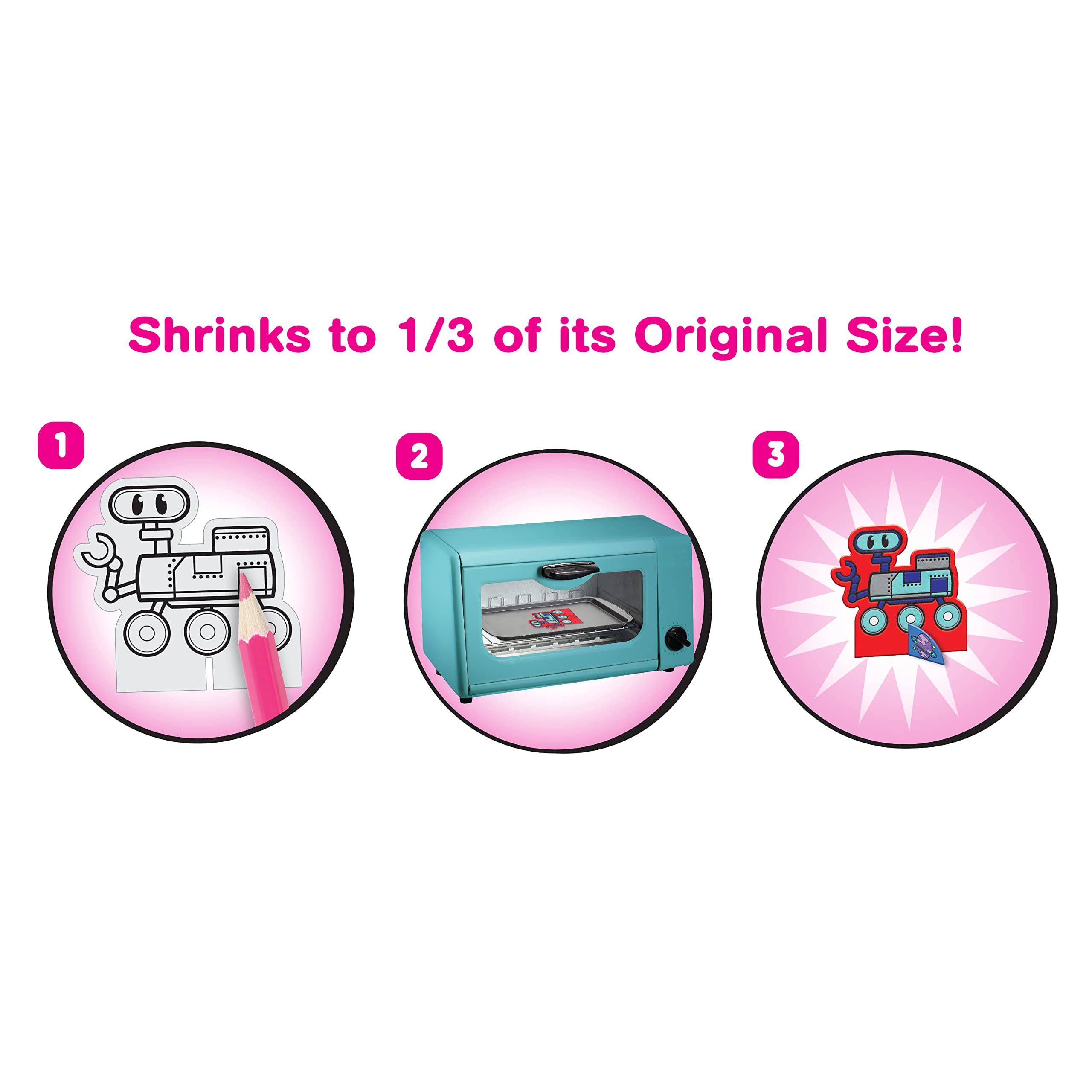 Just Play Shrinky Dinks Out of This World 51-piece Arts and Crafts Kit, Kids Toys for Ages 3 Up, Medium